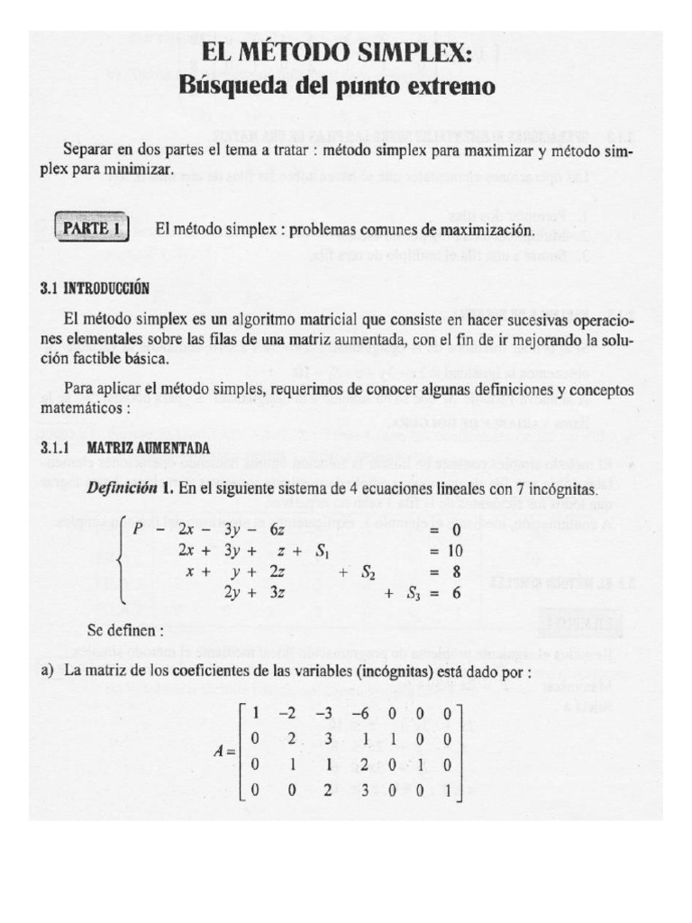 4.0 CAP 4 PARTE 1 Problema 1 SIMPLEX 17 SEPTIEMBRE | PDF