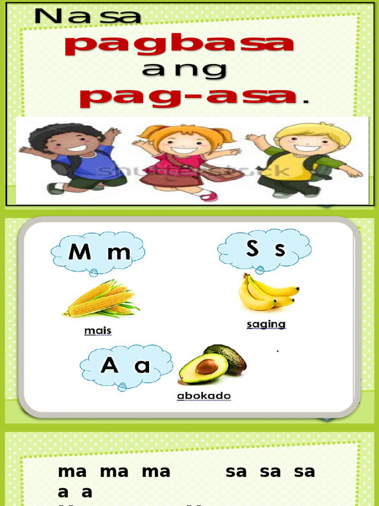 Reading Part 1 Marungko Pagbasa | PDF