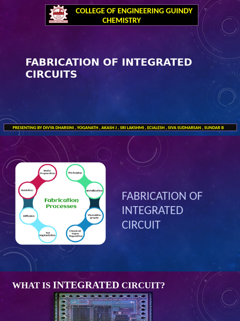 Unit 5 Fabrication of Integrated Circuits | PDF