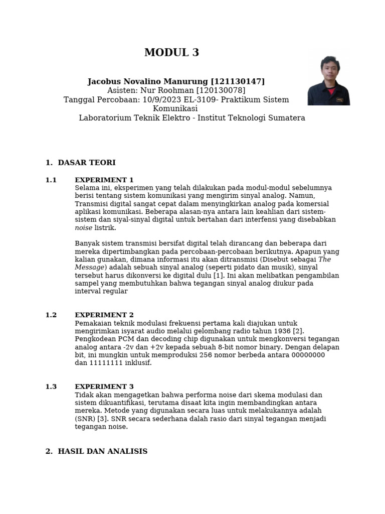 Format Laporan Siskom | PDF