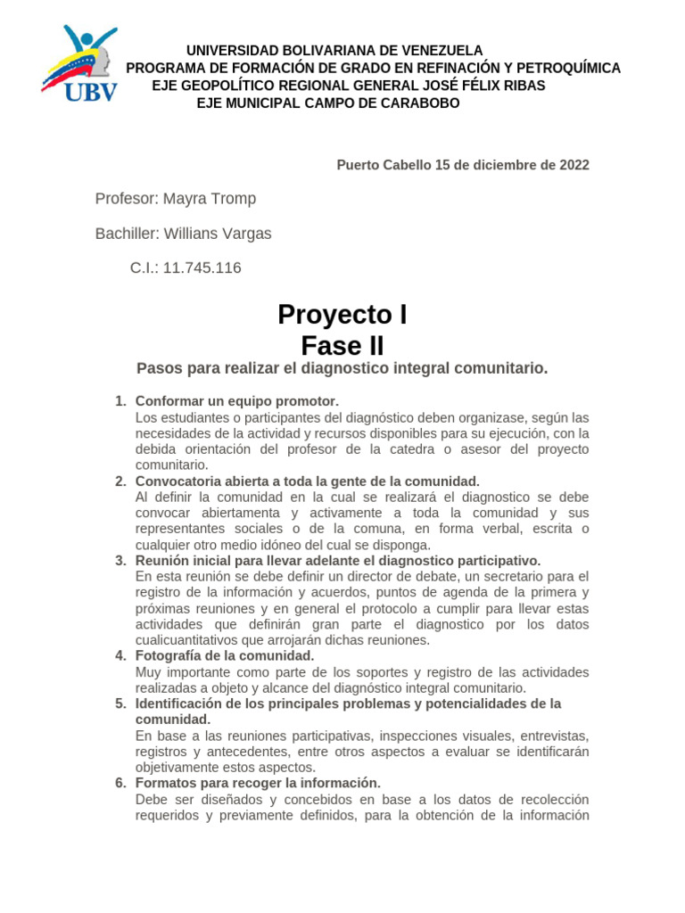 Proy i Fase II Act 2 | PDF