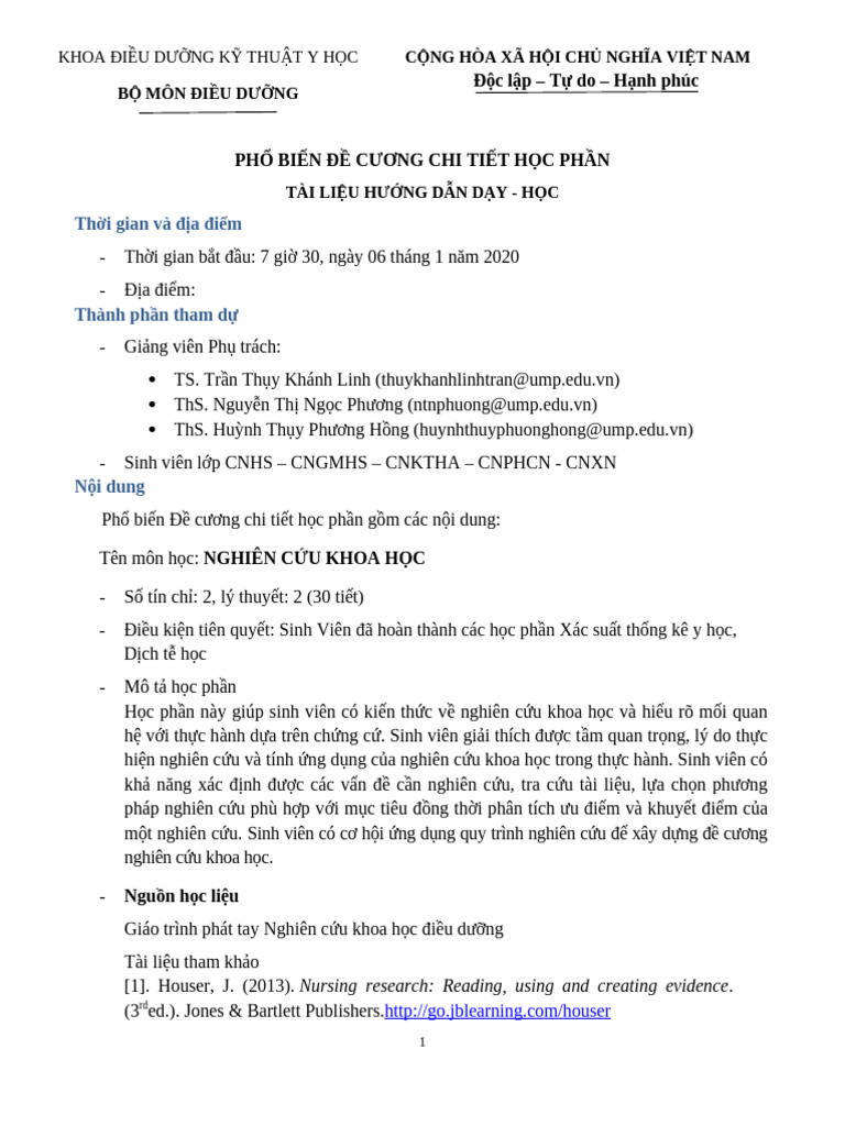 Bien Ban Nhap Mon NCKH - E Learning | PDF | Paris | Science & Mathematics