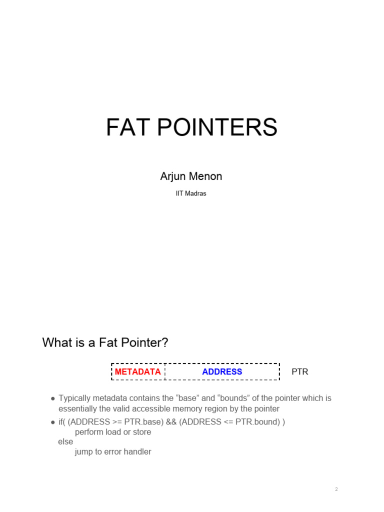 Fat Pointers | PDF