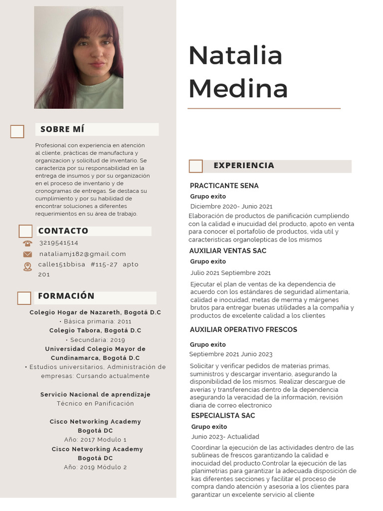 CV - Natalia - Medina Jiménez | PDF