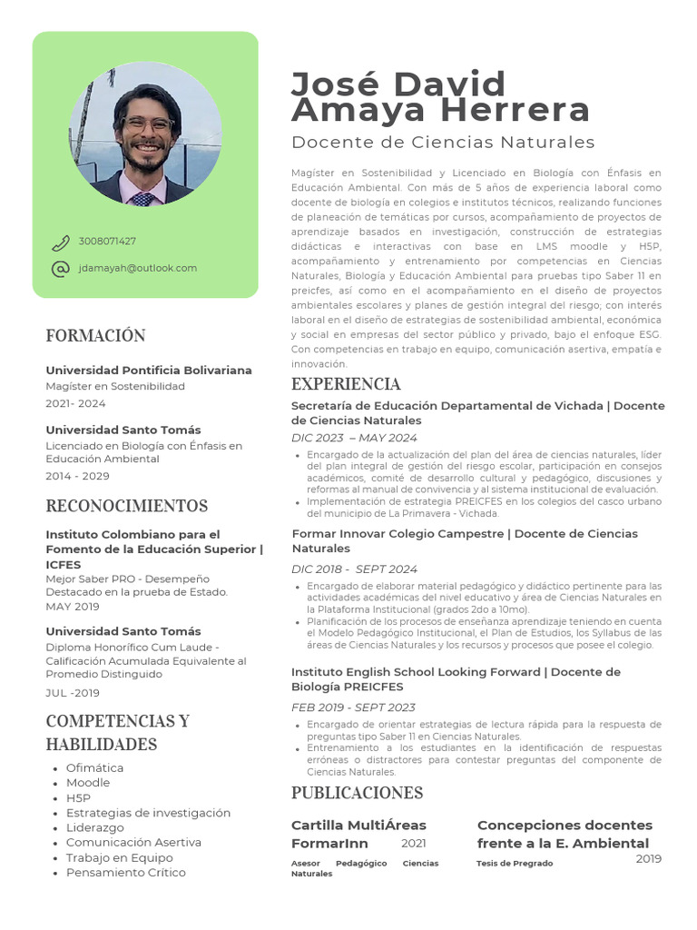 CV - José David - Amaya Herrera | PDF