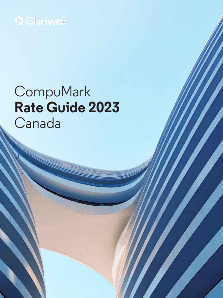 Clarivate 2023-CompuMark Rate-Guide Canada | PDF