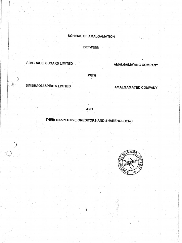 Scheme of Amalgamation | PDF