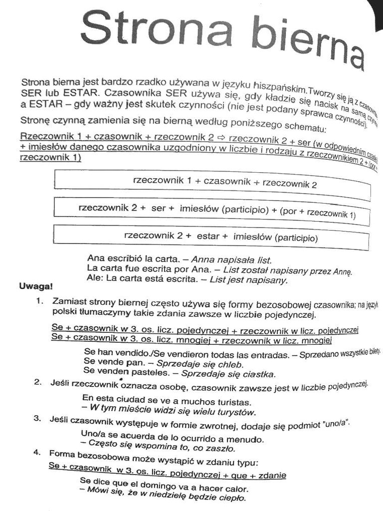 Strona Bierna La Voz Pasiva | PDF