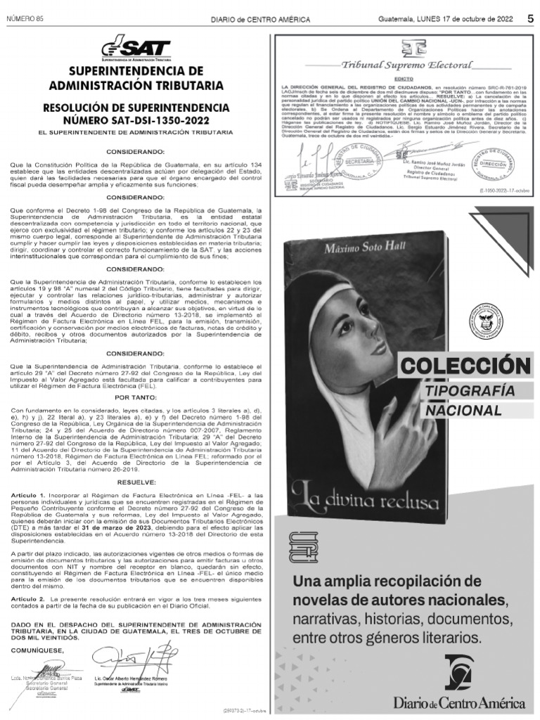 Resolucion SAT-DSI-1350-2022 INCOPORACIÓN DE PEQUEÑOS CONTRIBUYENTES ...