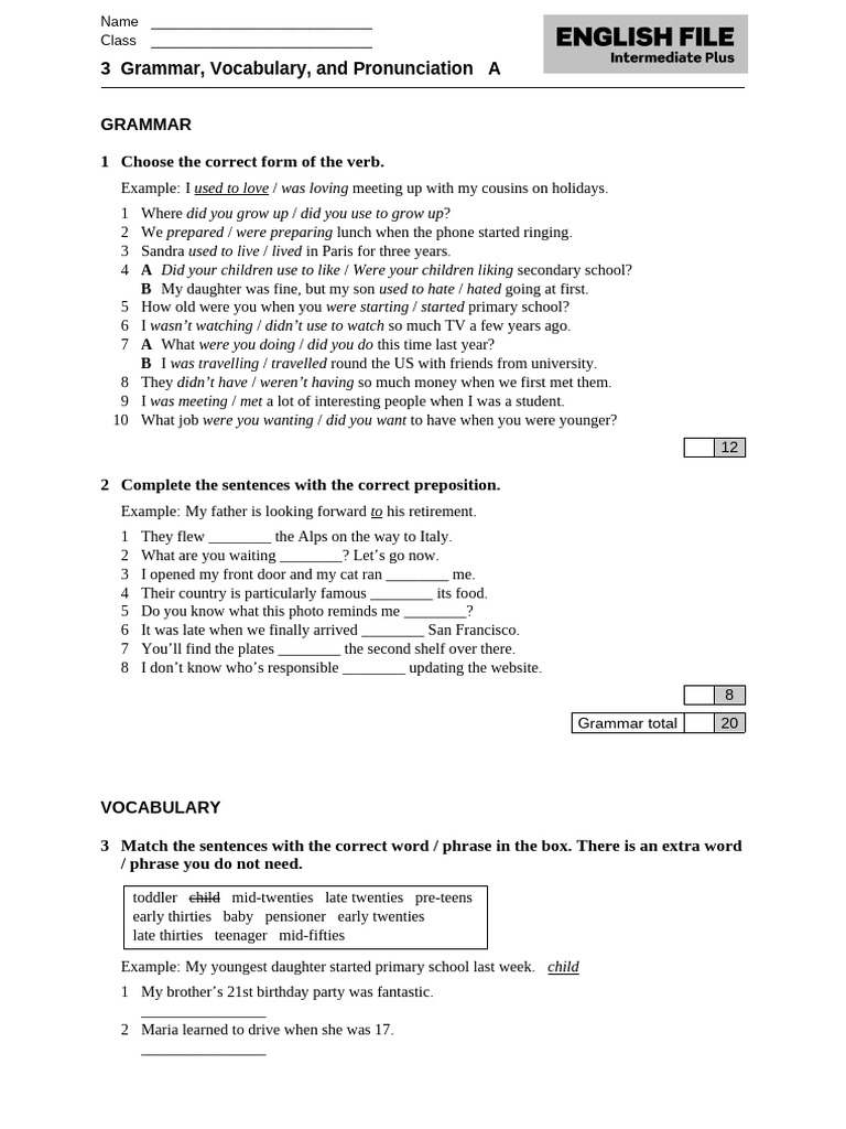 EIC 5 - Practice Exercises - Unit 3 | PDF