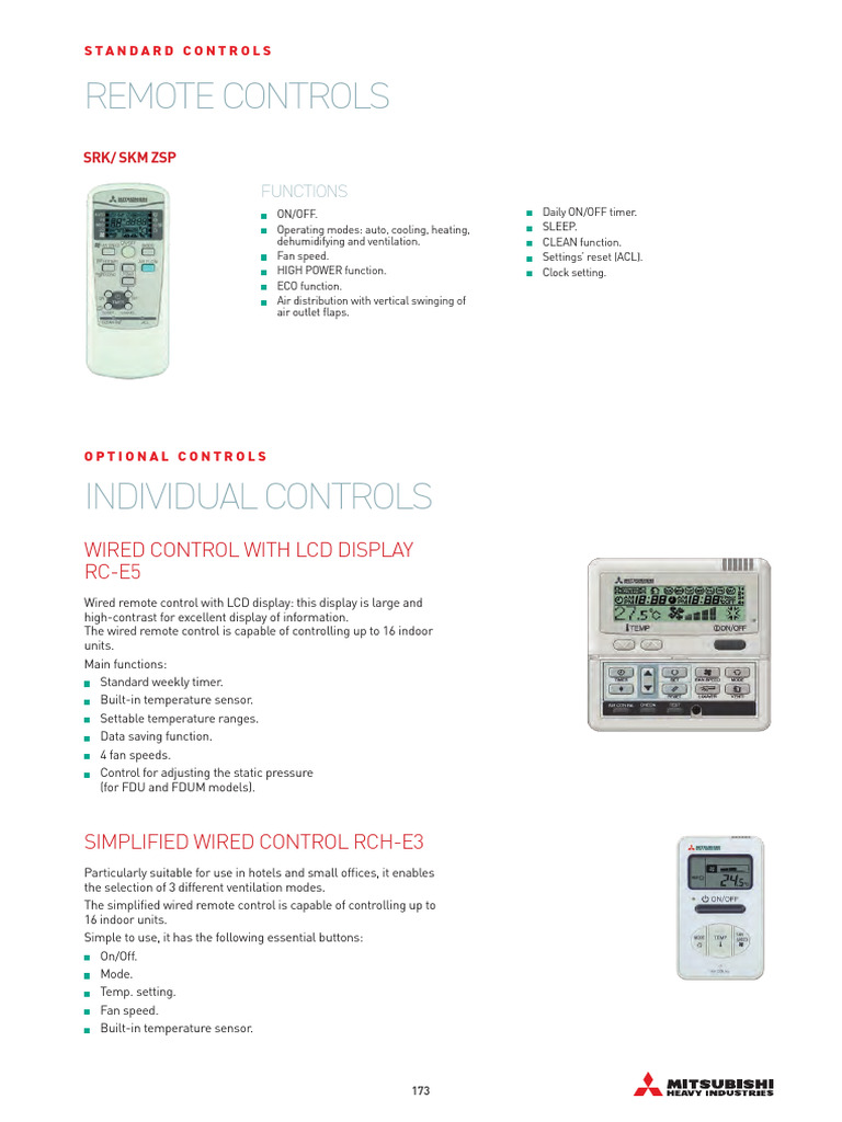 Wired Control RC E5 en | PDF