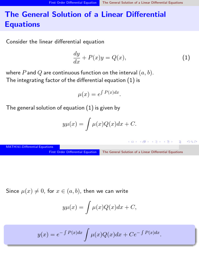 Linear and Bernoulli | PDF