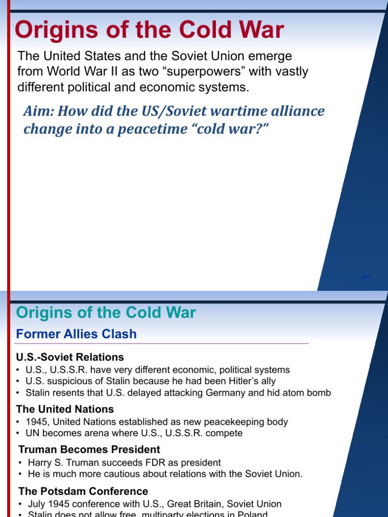 Presentation 8- The Cold War | PDF