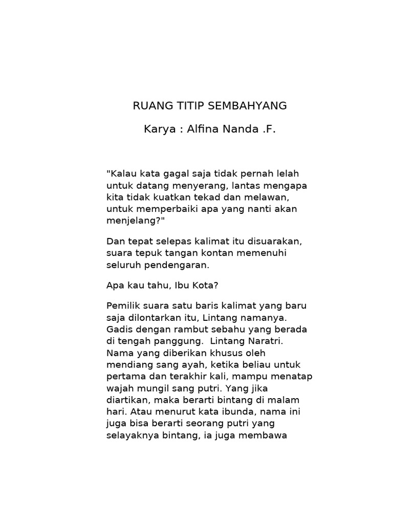 03 - Alfina Nanda - Ruang Titip Sembahyang | PDF