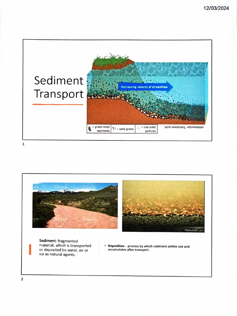 Sediment Transport | PDF
