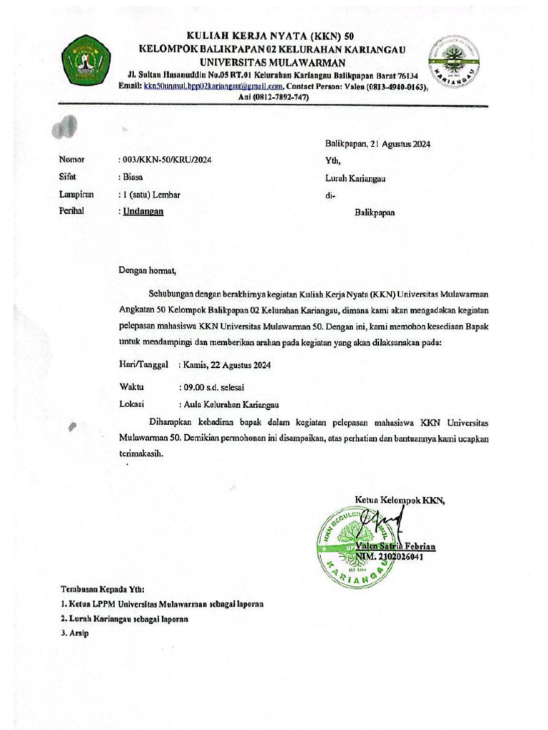 undangan lurah pdf | PDF