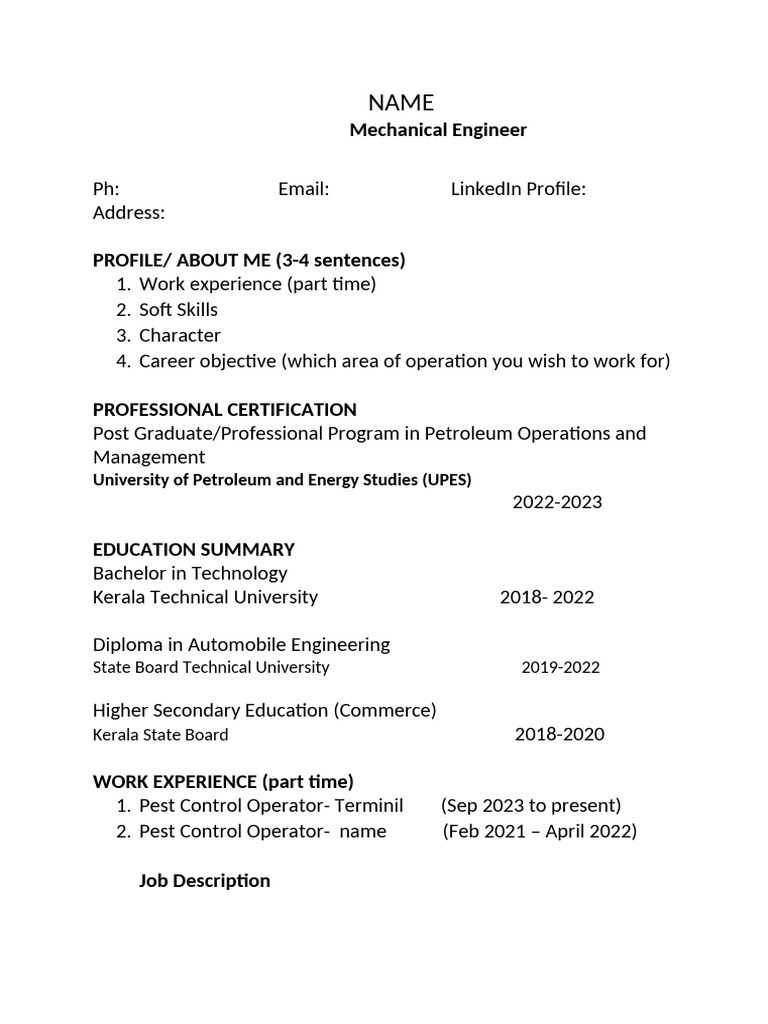 CV For Tech | PDF