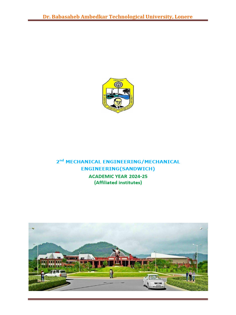 B Tech Mech - Second Year - 24 25 1 | PDF | Fluid Dynamics | Fourier ...