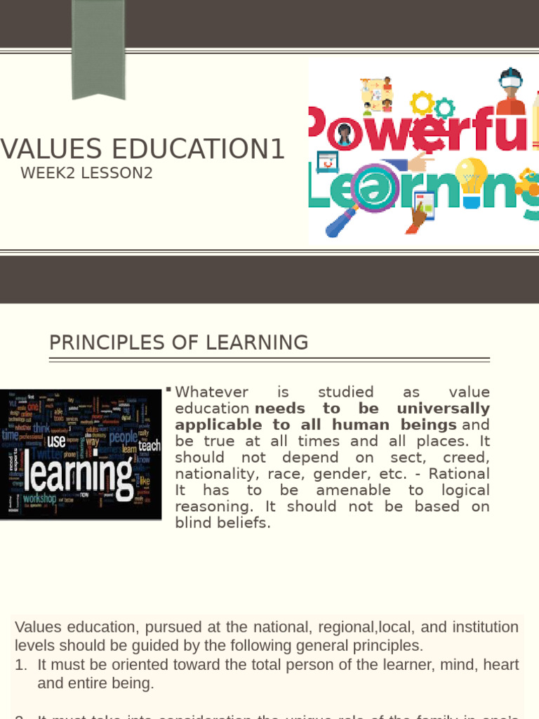Values Week2 Lesson2 | PDF