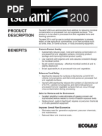 Tsunami 100: Product Description | PDF | Water | Vegetables