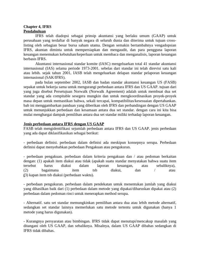 Ifrs Usgaap Psak-1 | PDF