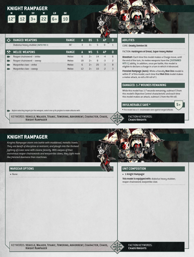 Knight Rampager | PDF