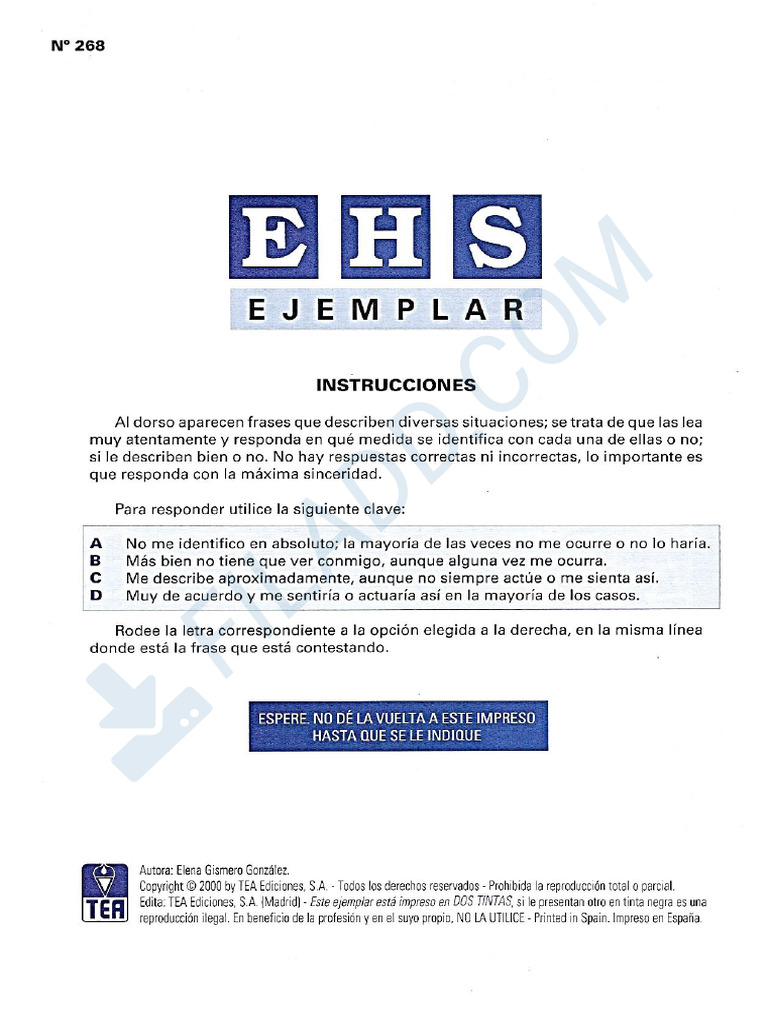 EHS Protocolo | PDF
