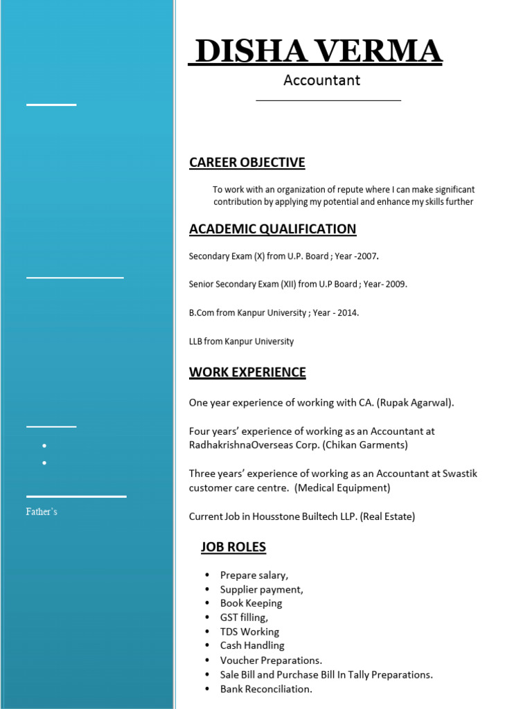 Disha Verma Cv.. | PDF