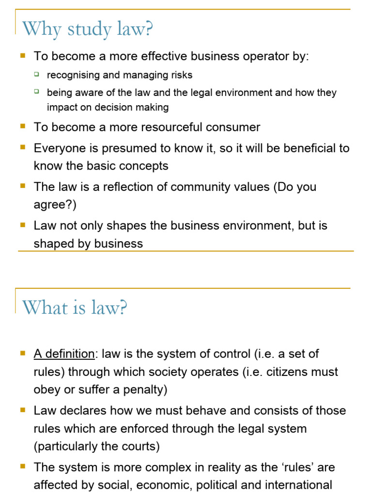 Understanding Law: Its Purpose and Structure | PDF | Evidence (Law ...