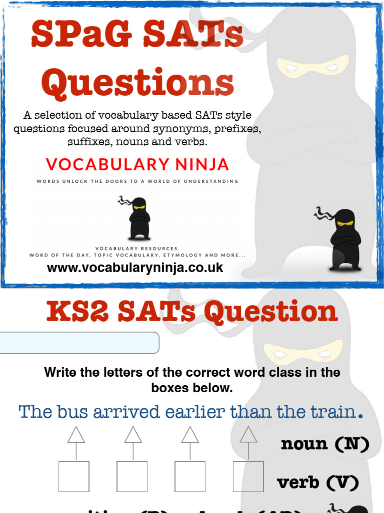 SPaG SATs Questions | PDF