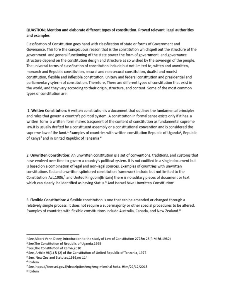 constitution questions | PDF