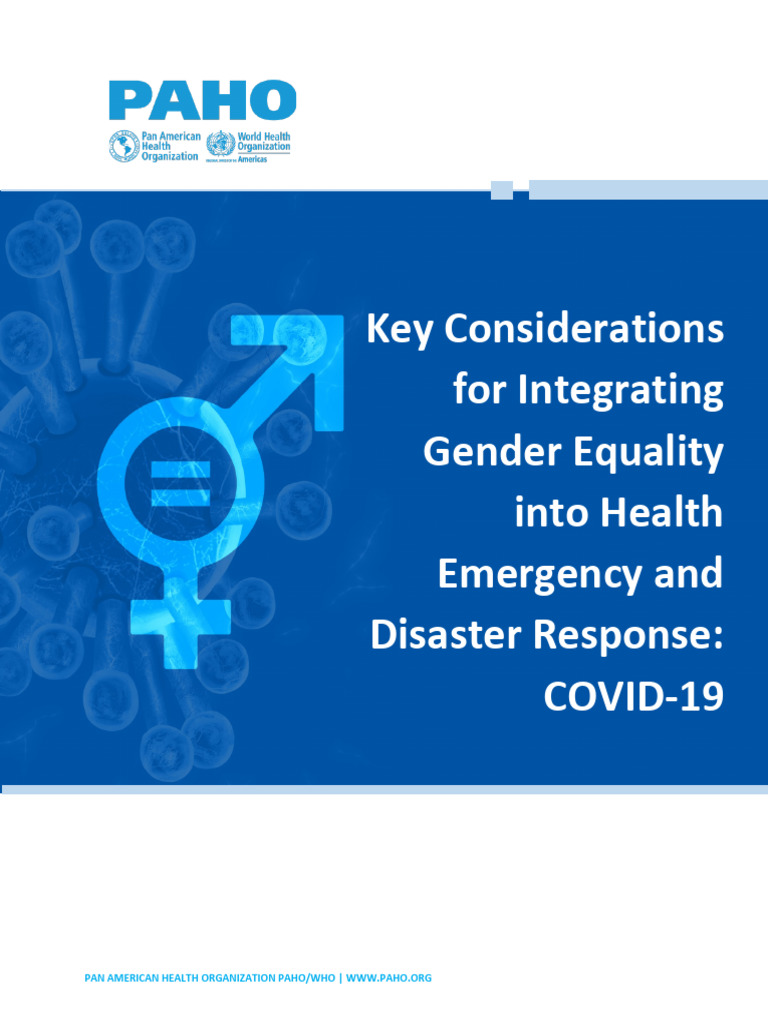 Key Considerations For Integrating Gender Equality Into Health