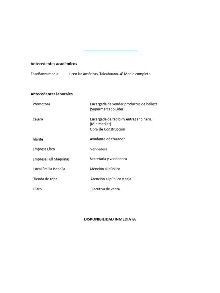 Curriculum Luisa | PDF