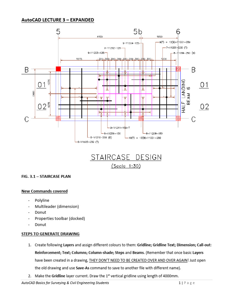 AutoCAD LECTURE 3 (EXPANDED) | PDF