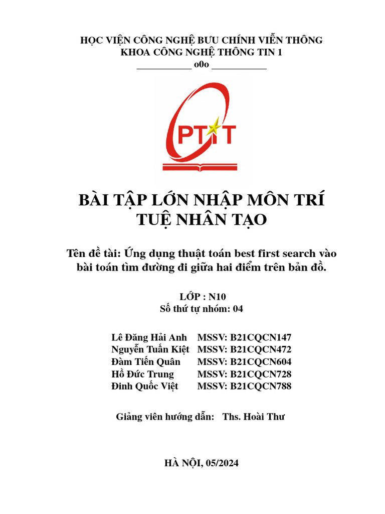 Báo Cáo BTL Nhóm 4 - Nhóm L P 10 | PDF