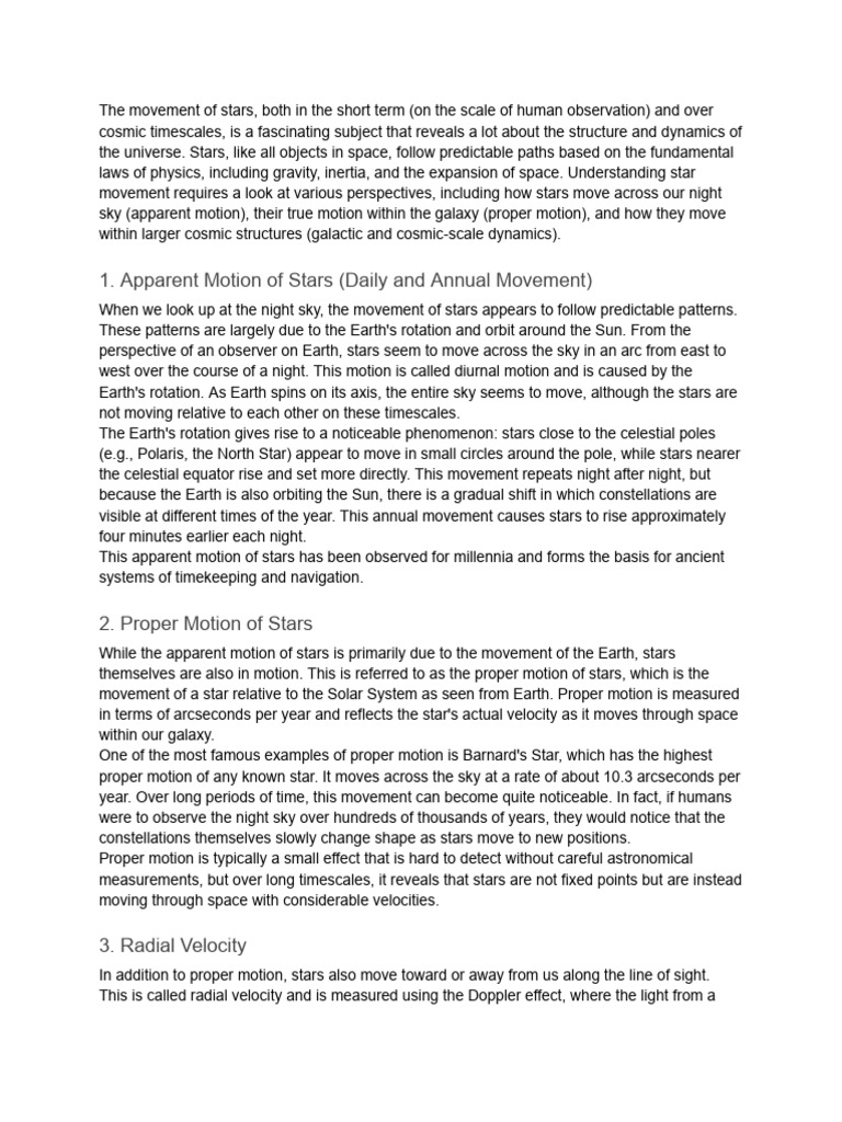 Star Movement | PDF
