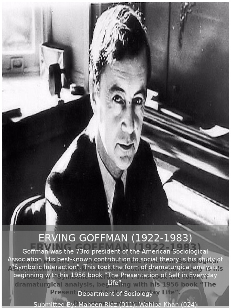 Erving Goffman 01-1 | PDF
