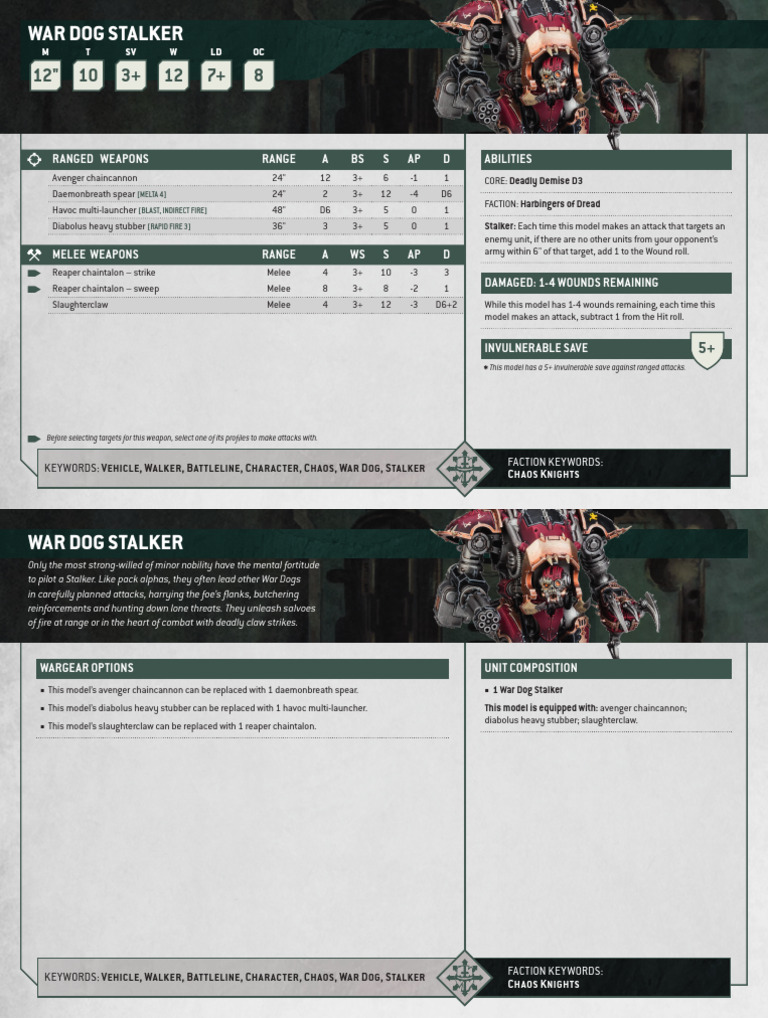 WAR DOG STALKER | PDF