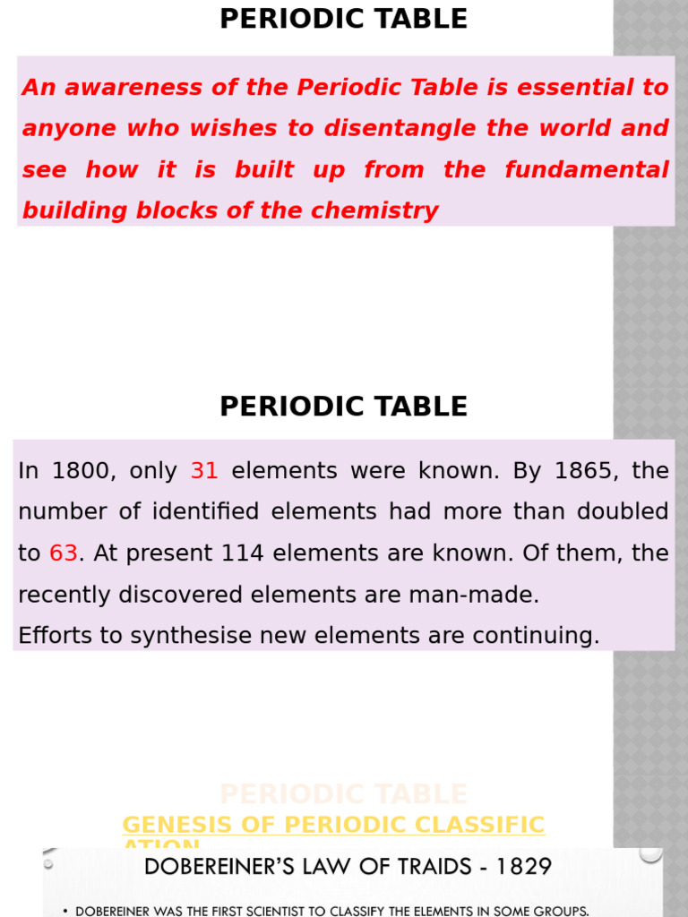 Periodic Table | PDF