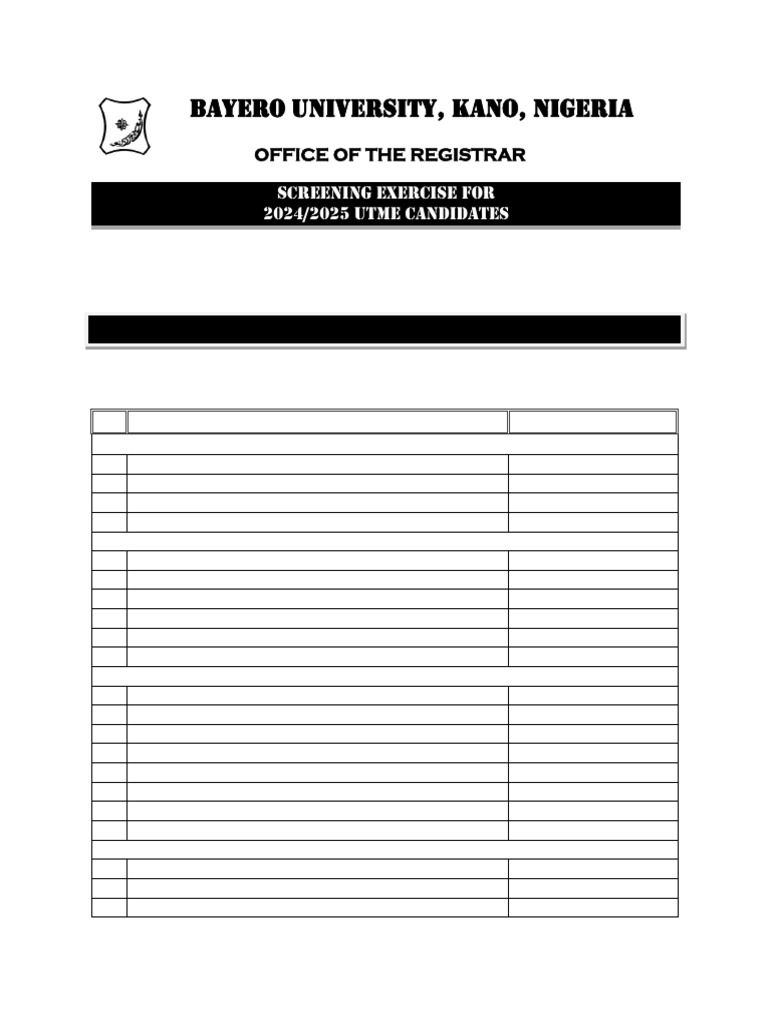 2024-2025 UTME Advert | PDF