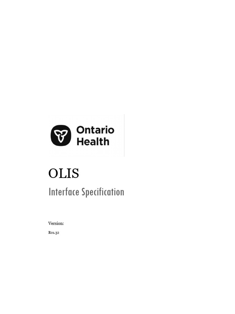 OLIS Interface Specifications en | PDF