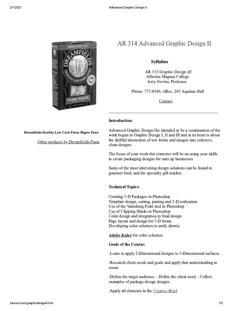 Advanced Graphic Design II Spring '21 | PDF