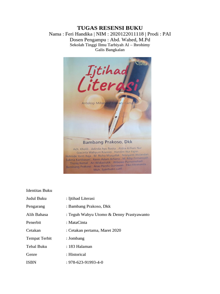 Tugas Resensi Buku Feri | PDF