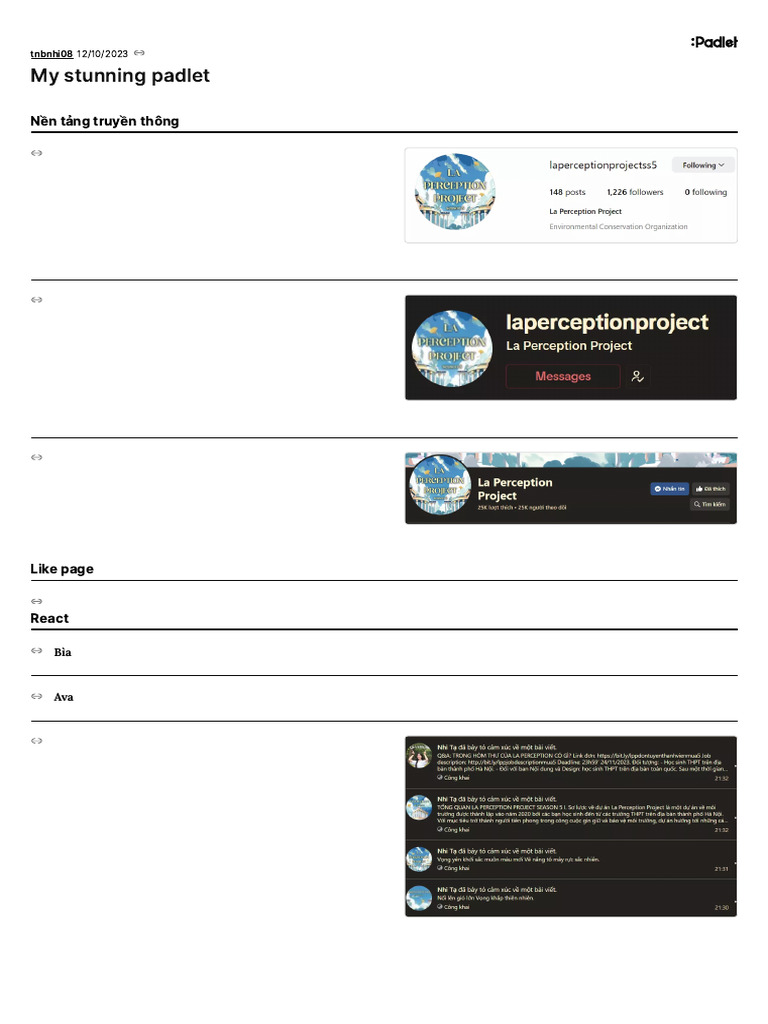 My Stunning Padlet | PDF