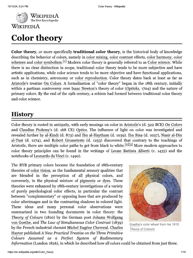 Colour Theory | PDF