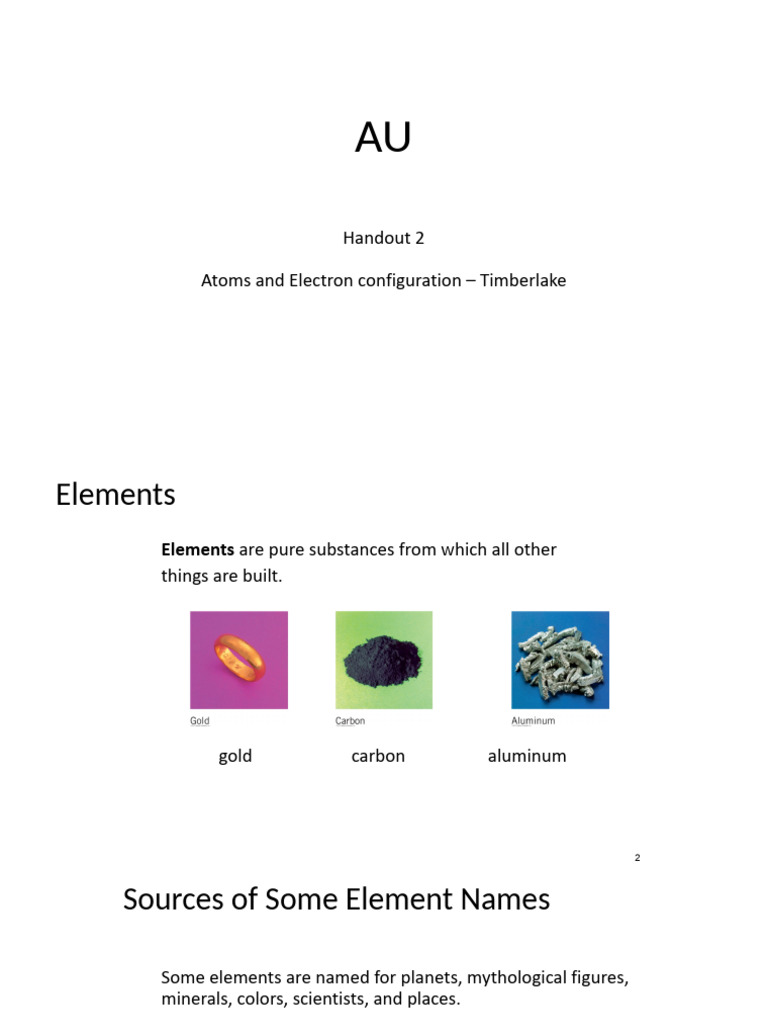 Chem Handout Lec 1-3 | PDF