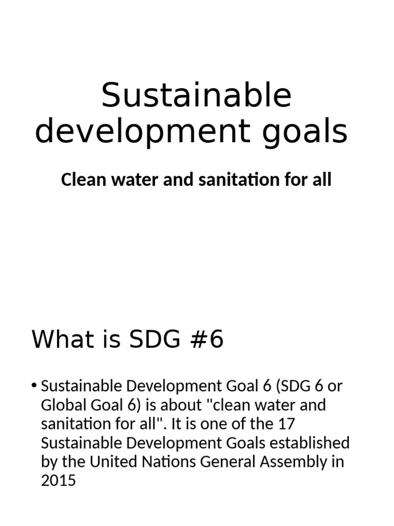SDG 6 | PDF