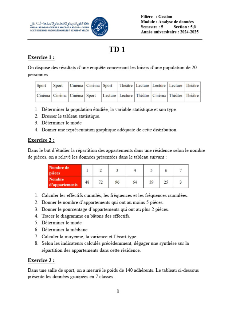 Exercice 1 | PDF