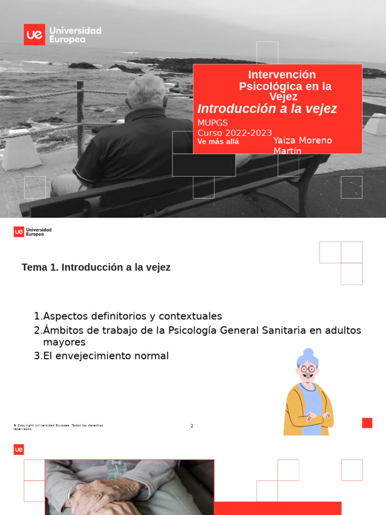 Tema 1. Introducción A La Vejez | PDF