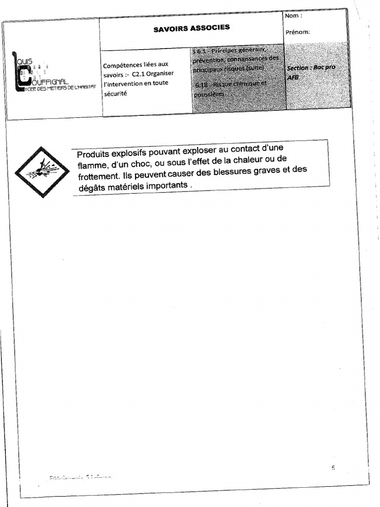 Picto Produit Chimique | PDF